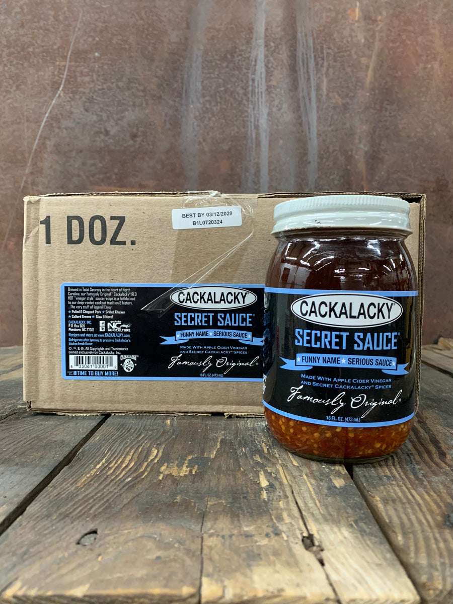 Cackalacky® Secret Sauce® - 16 oz. Jar (Case of 12)